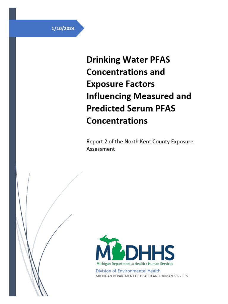 North Kent Co PFAS Exposure Assessment Second Report | PDF | Wellness