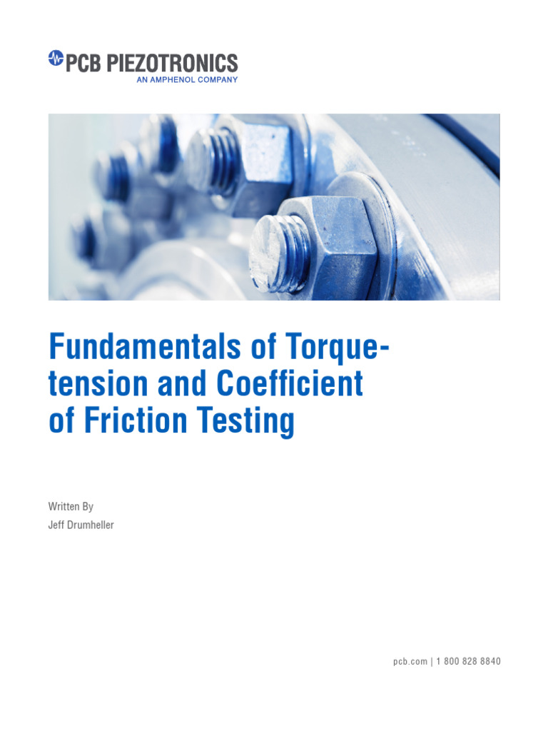 Torque-Tension & Friction Testing | PDF | Mechanical Engineering ...
