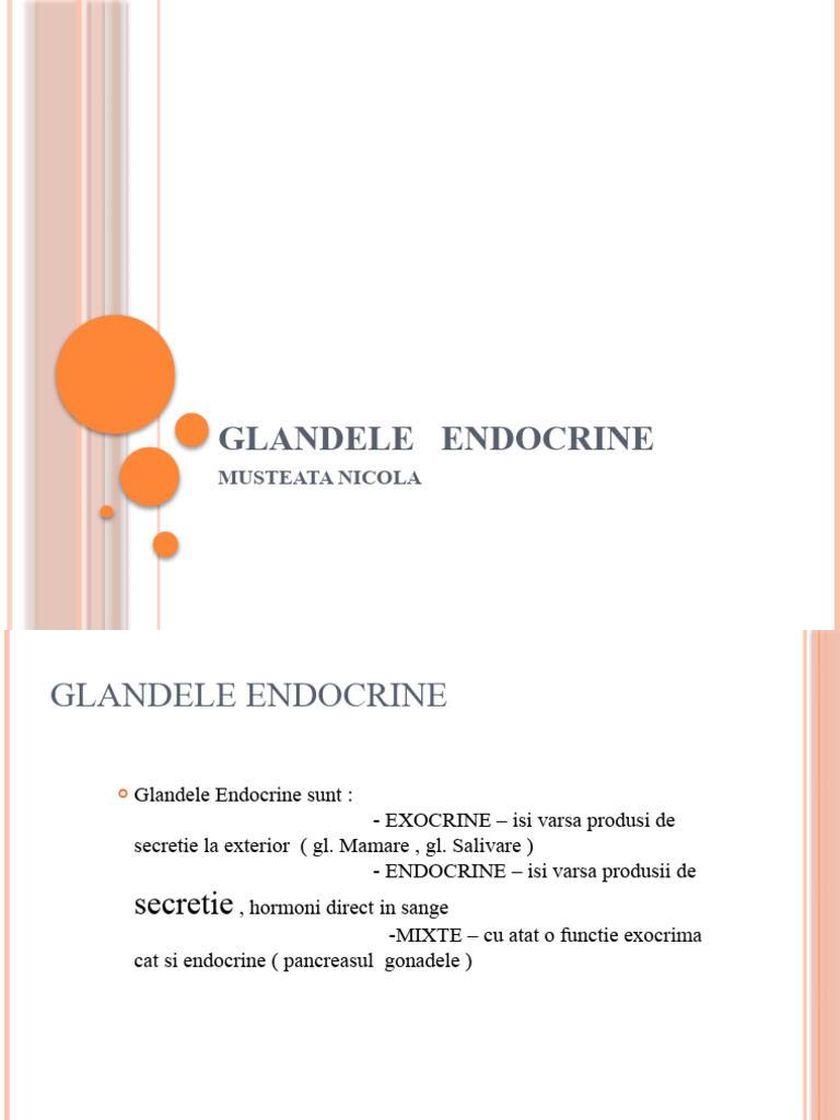 Glandele Endocrine | PDF