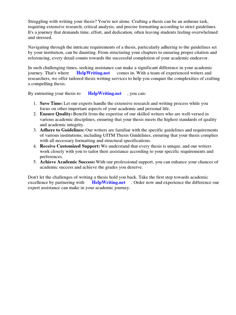 Uitm Thesis Guidelines | PDF | Thesis