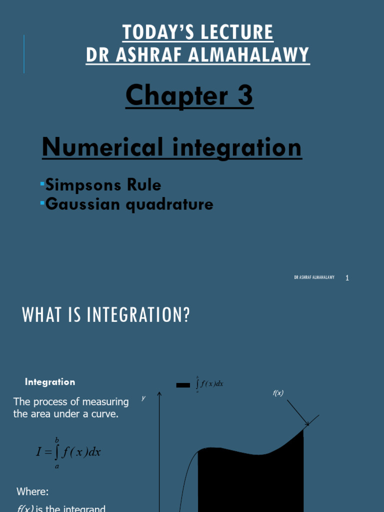lec 5 numerical integration | PDF | Mathematics Of Computing | Theoretical Computer Science