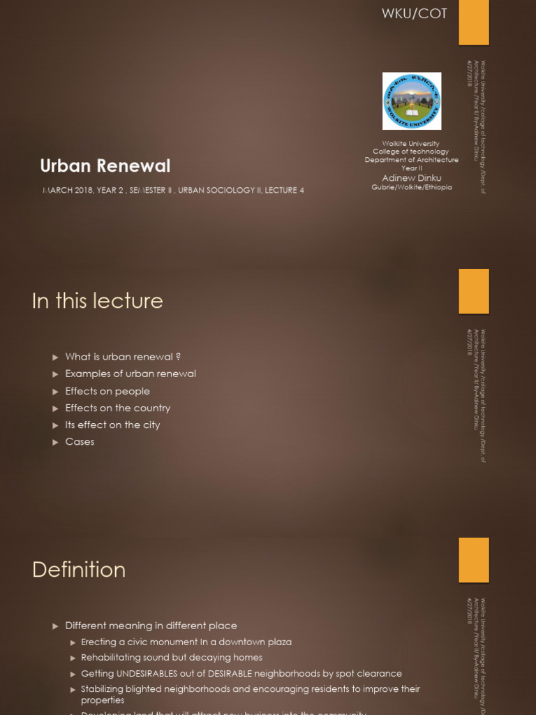 Understanding Urban Renewal Effects | PDF | Science & Mathematics