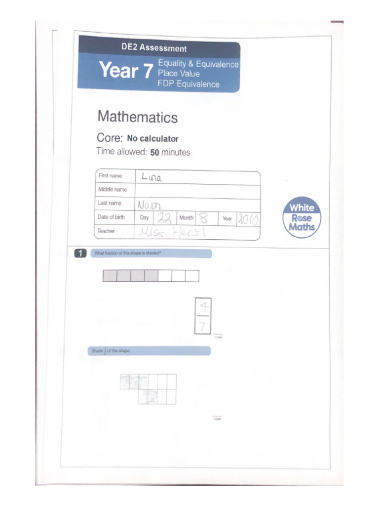 Year 7 Place Value | PDF