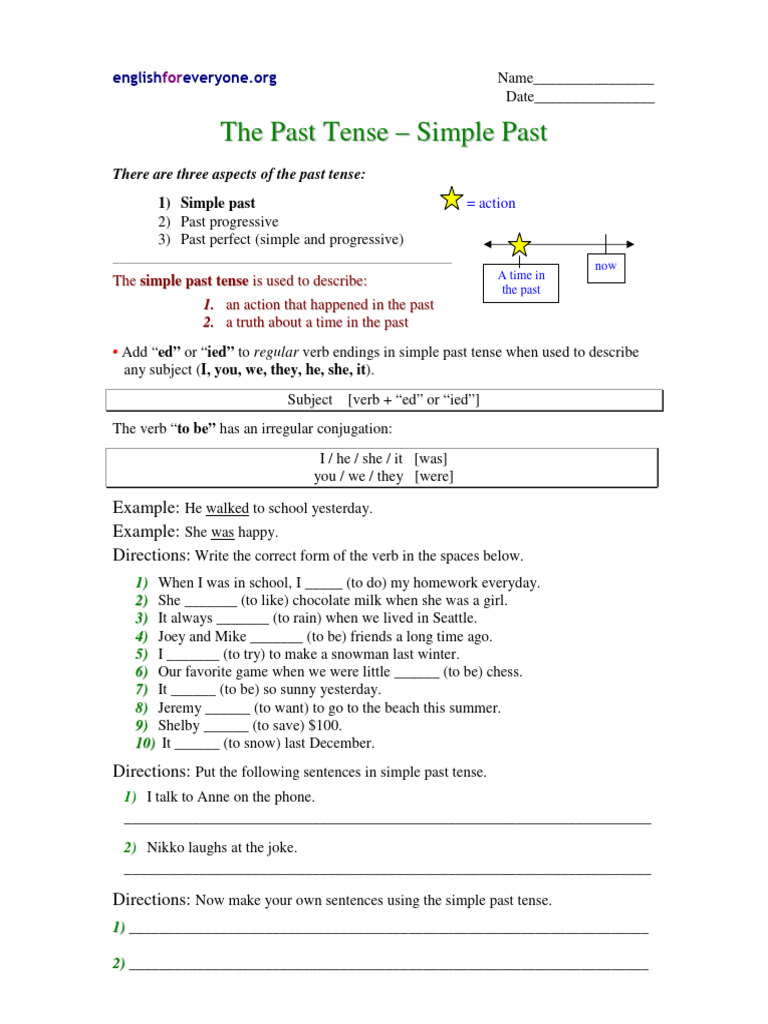 Past Simple | PDF | Grammatical Tense | Grammar