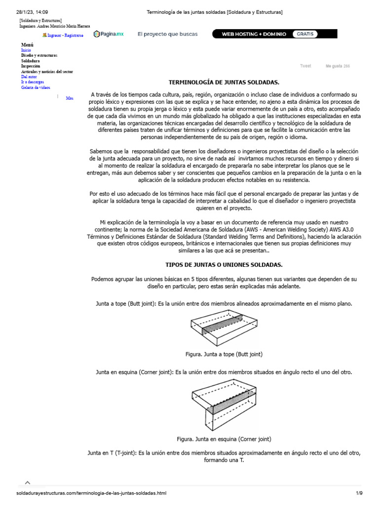 Terminología de Las Juntas Soldadas (Soldadura y Estructuras) | PDF | Soldadura | Construcción