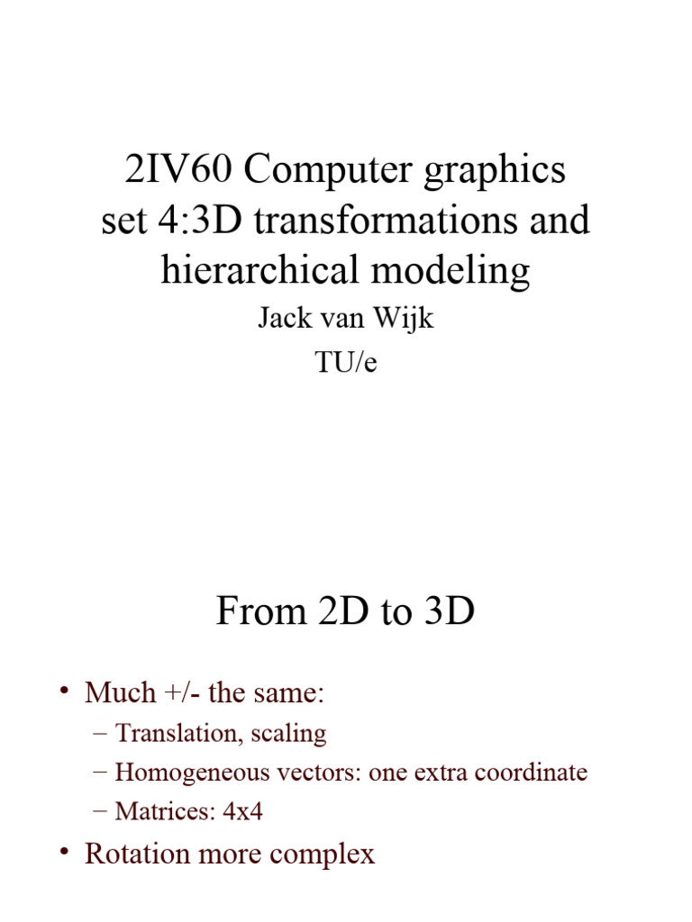 Cg 3d Transformation Pdf Cartesian Coordinate System Rotation