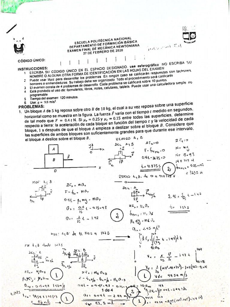 Pruba Segundo Bimestre MN.2.0 | PDF