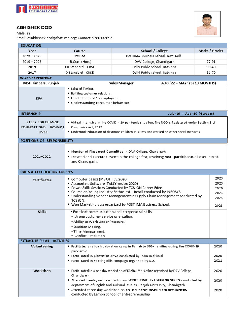 Abhishek CV | Download Free PDF | Economies | Business Economics