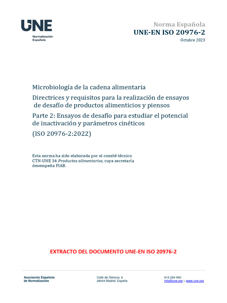 Une-En Iso 20976-2:2023 | PDF