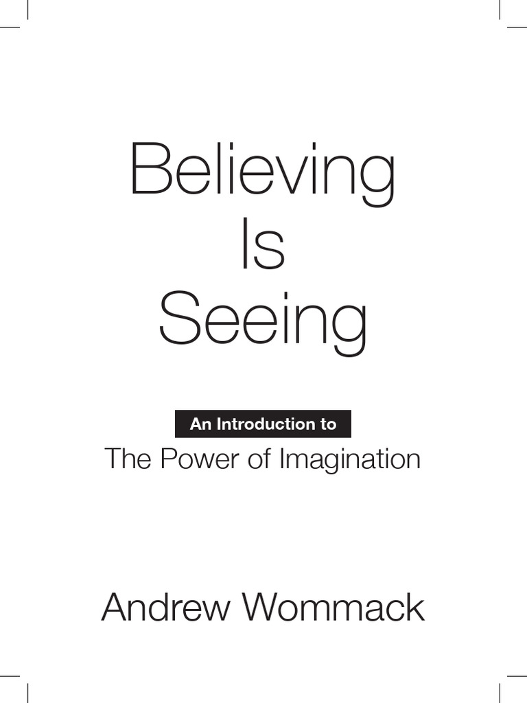 Believing Is Seeing Booklet-20231101 | PDF | God | Prayer