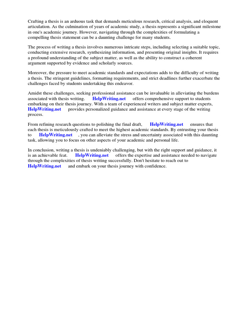 Example Art Thesis Statement | PDF | Career & Growth