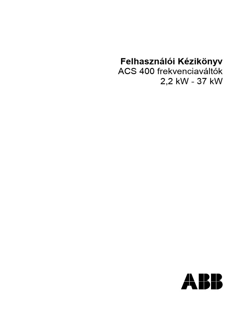 HU ACS400 UM RevA | PDF