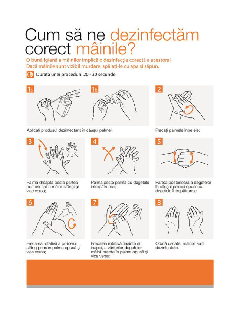 dezinfectare maini | PDF