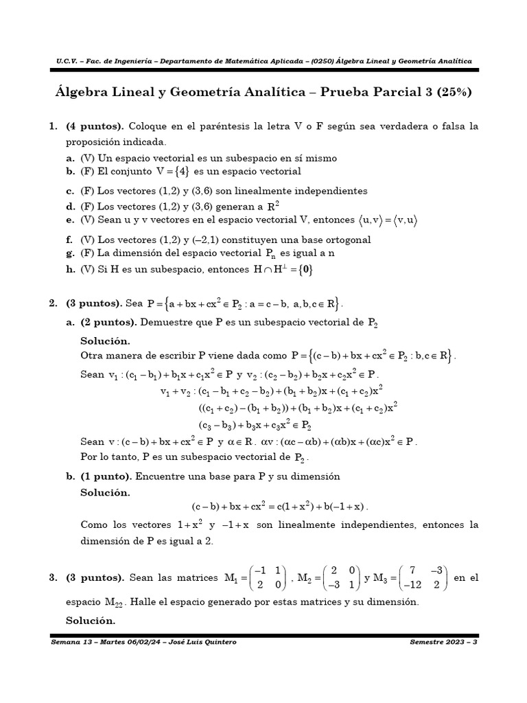 Solución Prueba Parcial 3 | PDF