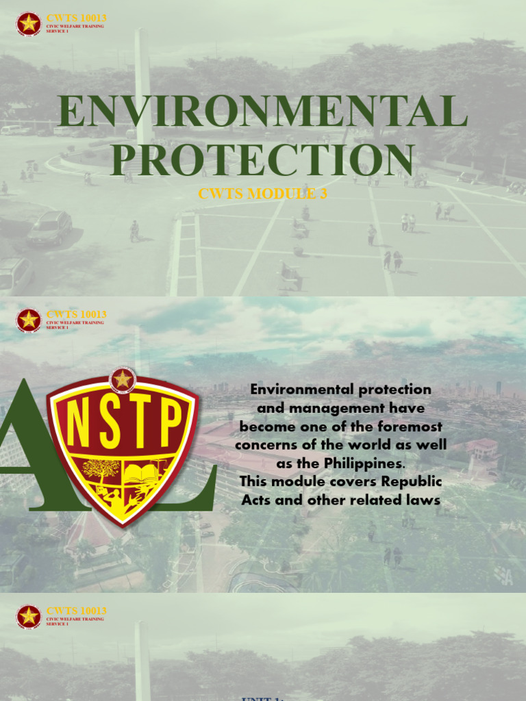 Module 3 - Environmental Protection | PDF | Climate Change | Water ...
