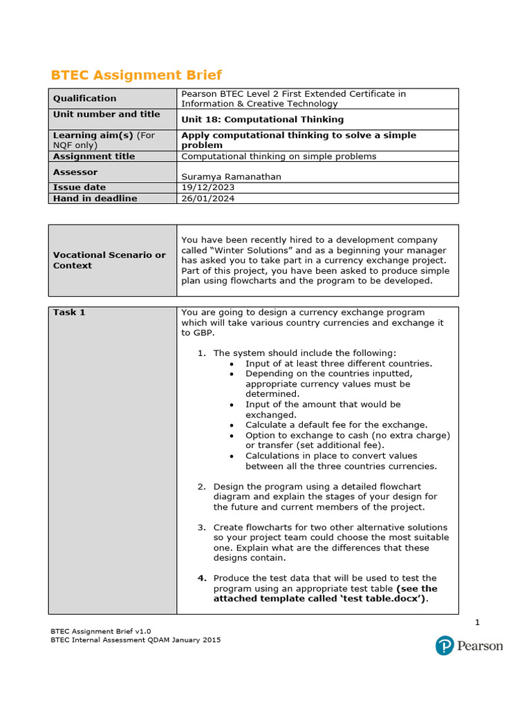 Unit 18 Assignment 3 Pdf