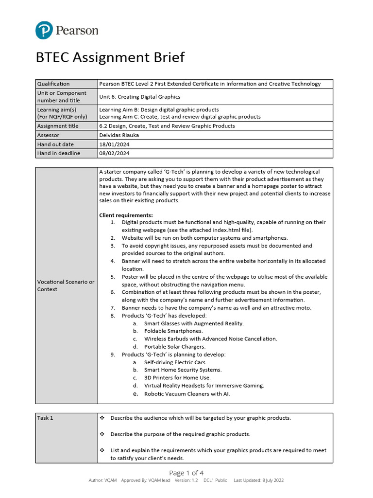 6.2 Design Create Test and Review Graphic Products | PDF 6.2 Design Create Test and Review Graphic Products | PDF