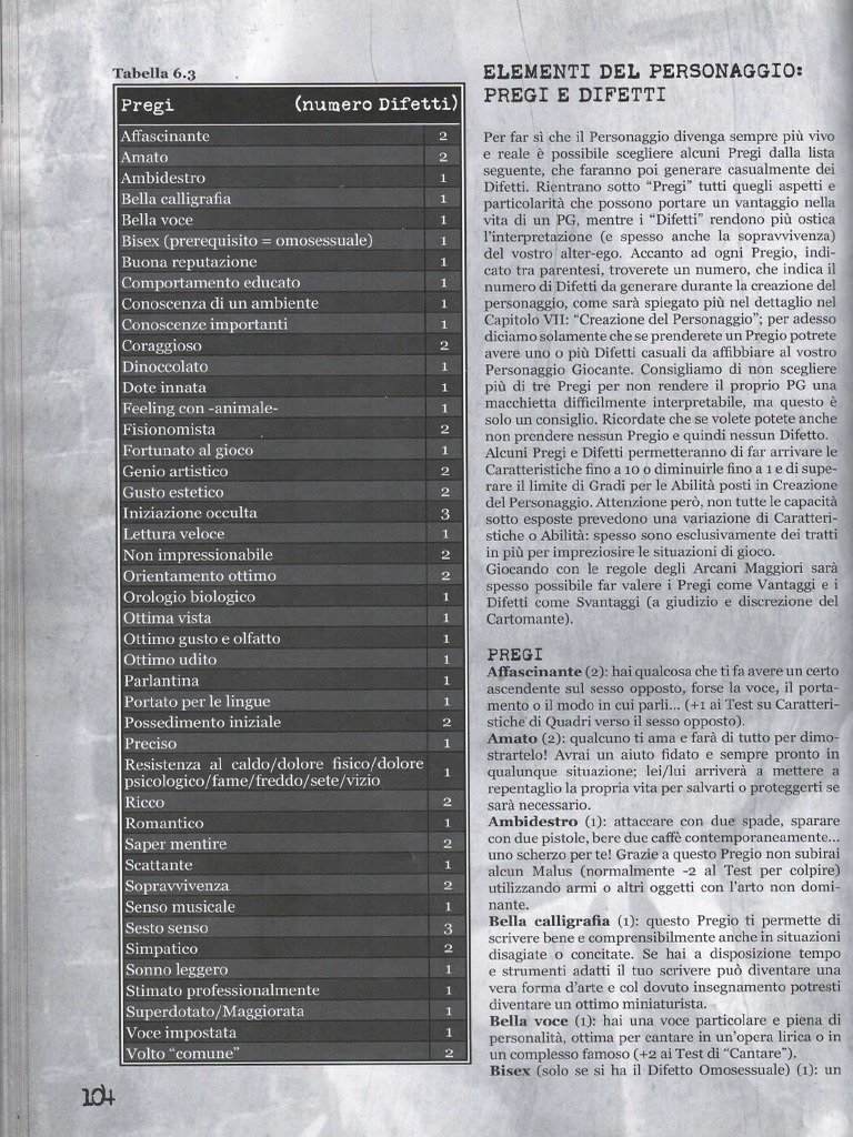 Pregi e Difetti Sine Requiem | PDF