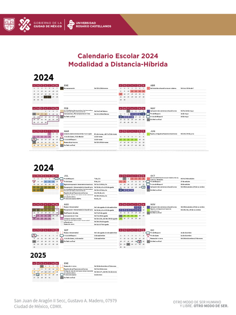 Calendario Escolar 2024 LAD | PDF