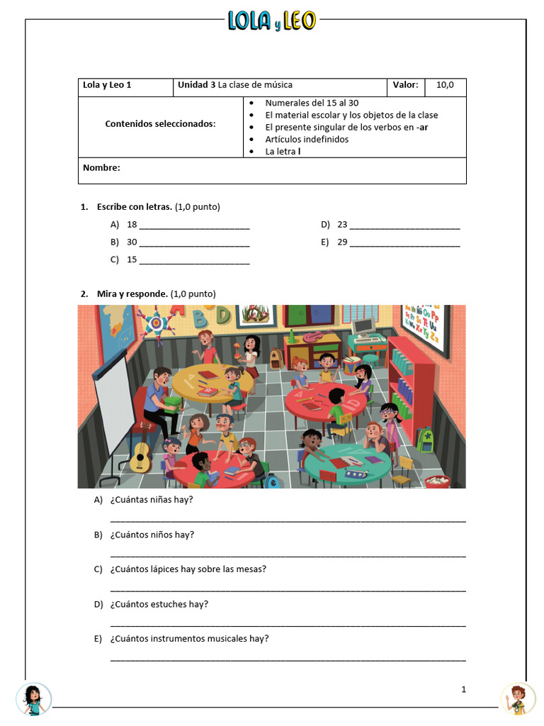 Lyl1 Eva U03 | PDF | Estudios de idiomas extranjeros | Arte