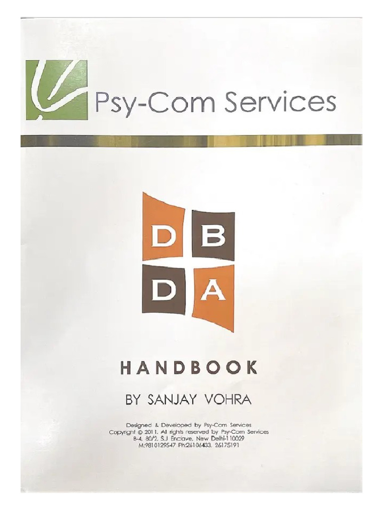 DBDA Manual | PDF