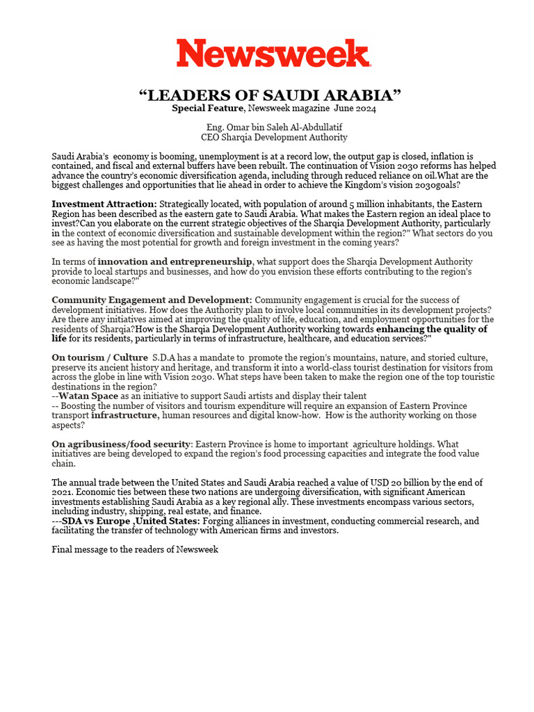 Topics SDA | PDF | Saudi Arabia | Economies