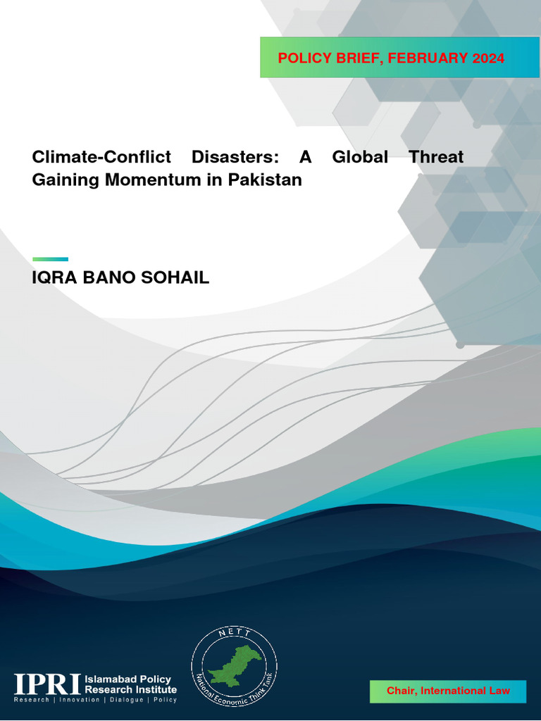 Climate Conflict Policy Brief | PDF | Climate Change | Emergency Management