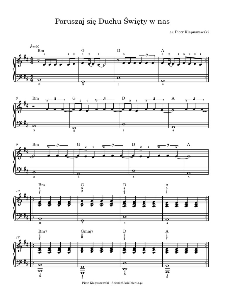 Poruszaj Sie Duchu Swiety W Nas | PDF