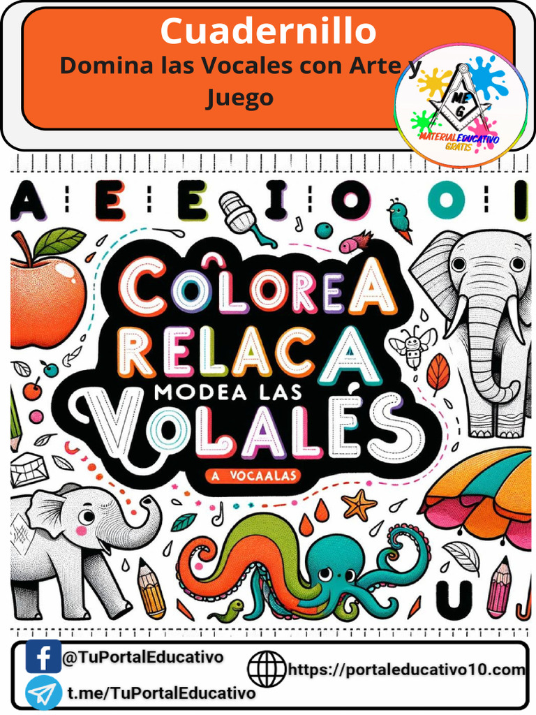 Aprendizaje Divertido Domina Las Vocales Con Arte y Juego ...