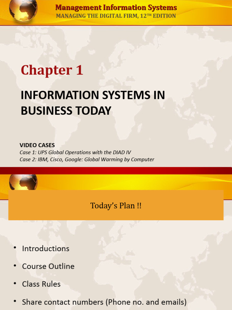 laudon_mis12_ppt01 | PDF | Information System | Information