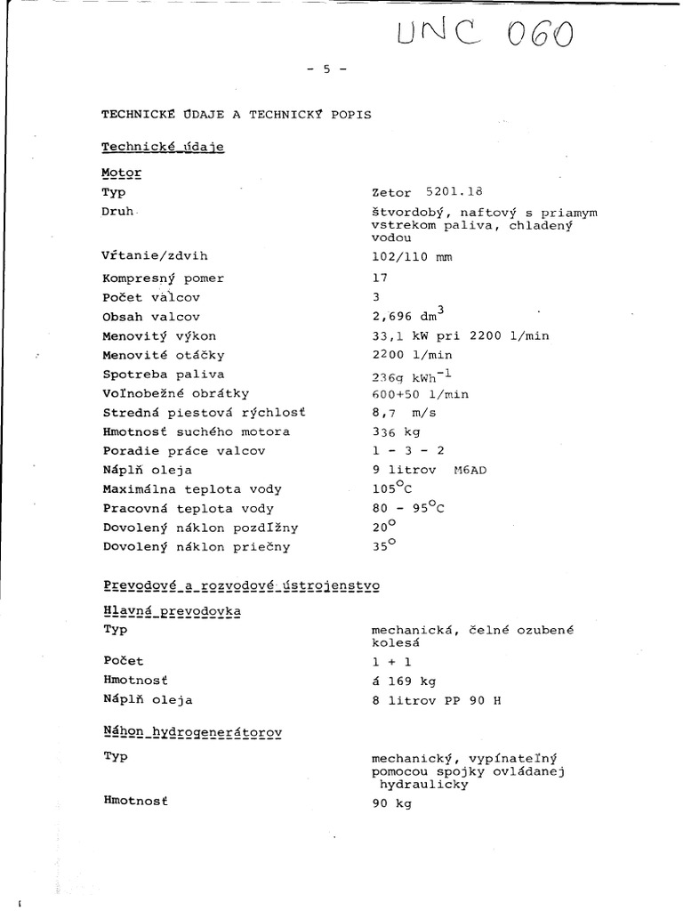 UNC 060 Návod Nakladače | PDF