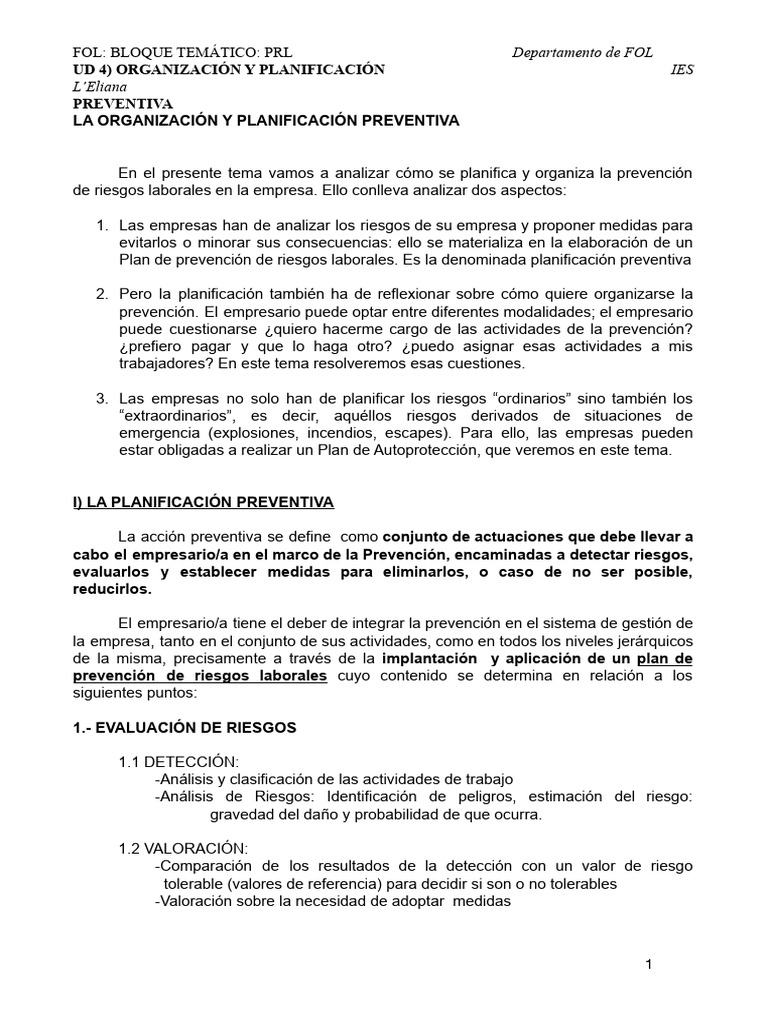 Tema 4 Fol | PDF | Business | Planificación