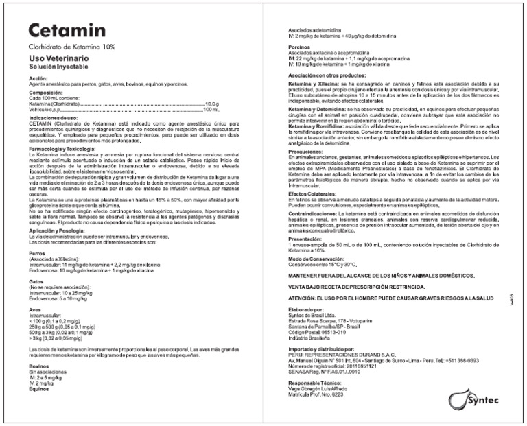 Cetamin Bula Peru-1 | PDF