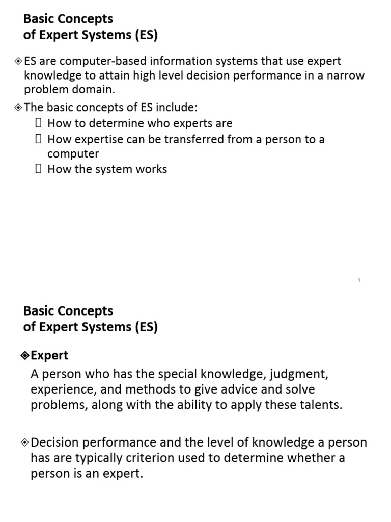 8 ExpertSystem - Overview | PDF