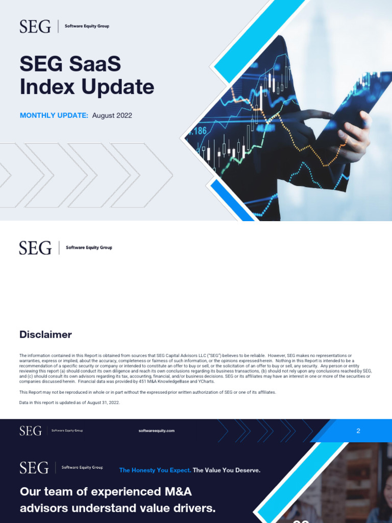 SEG SaaS Index Update - August 2022 | PDF