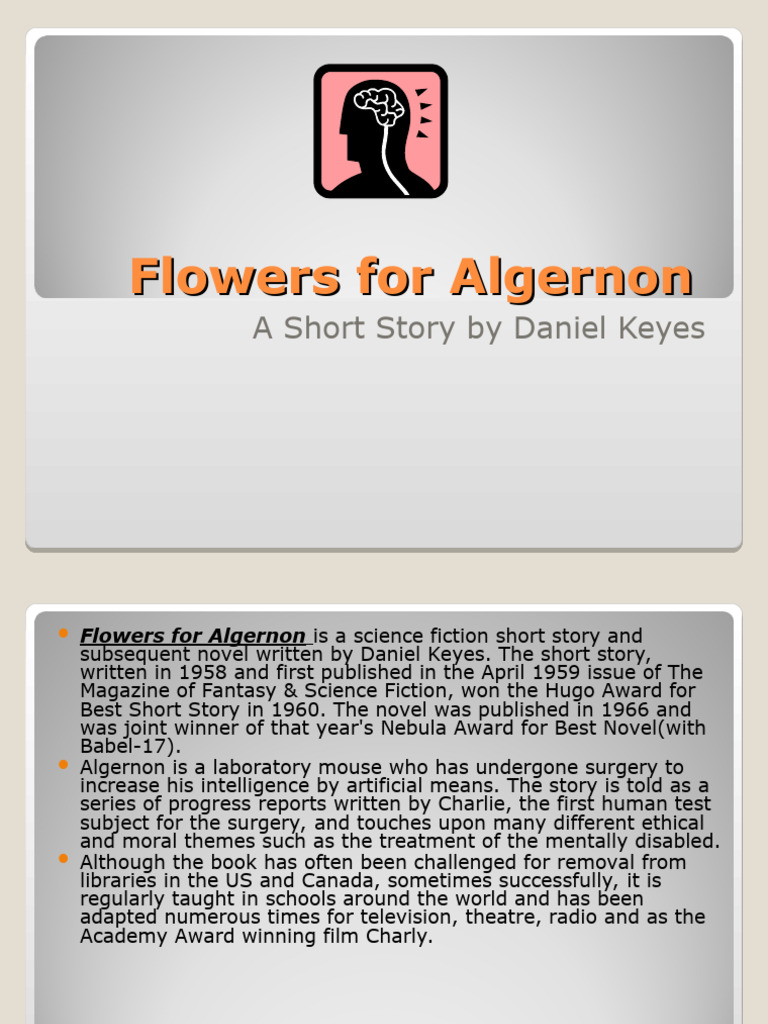 Flowers For Algernon | PDF | Philosophy | General Fiction