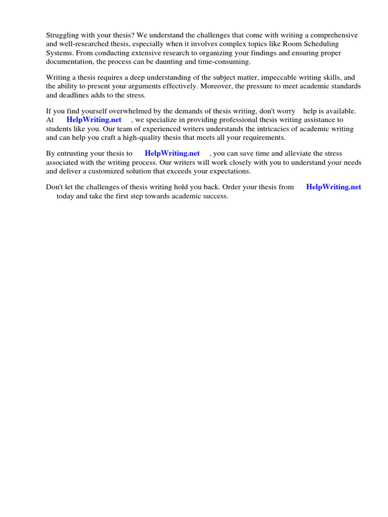 Room Scheduling System Thesis Documentation | PDF
