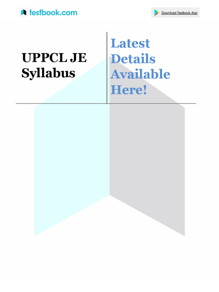 UPPCL JE Exam Syllabus 2021 Details | PDF