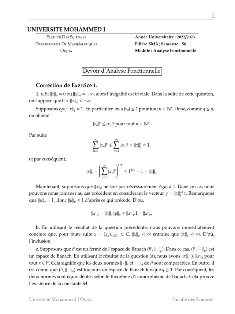 Correction Devoir | PDF