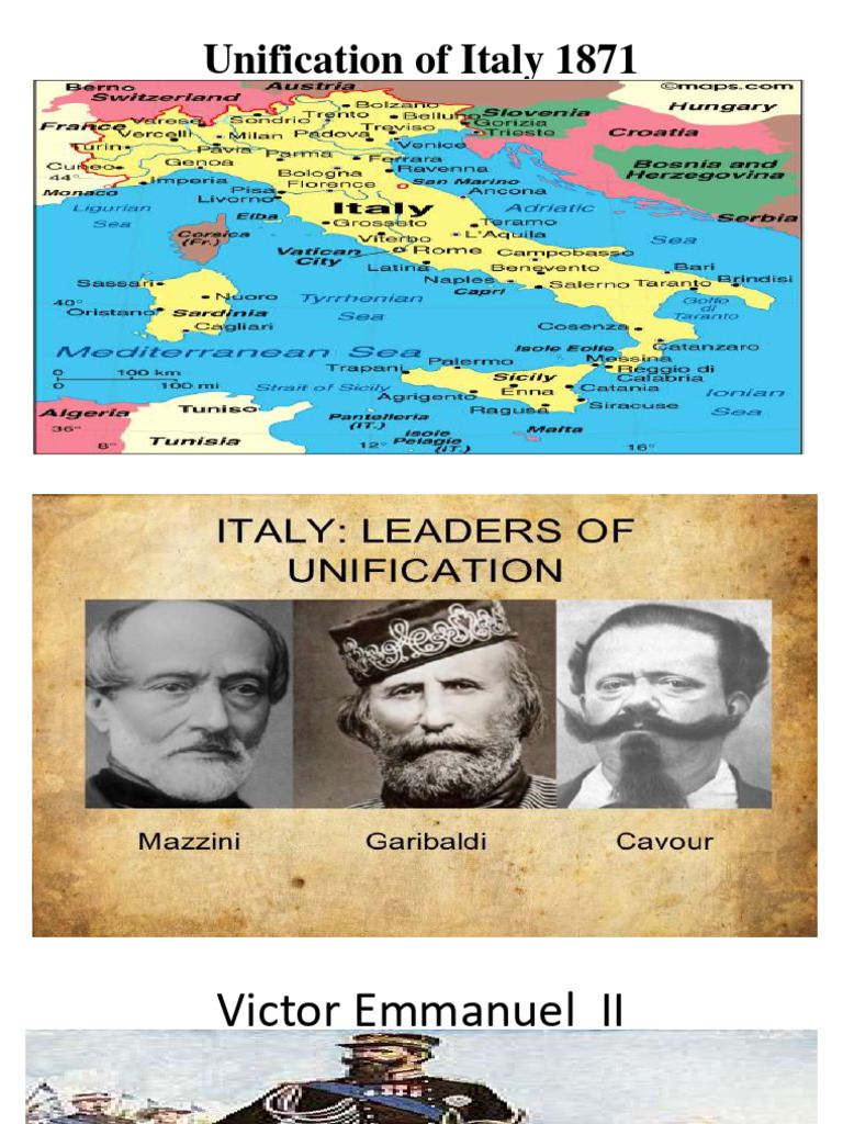 UNIFICATION_OF_ITALY_PPTs | PDF | Italy | Europe
