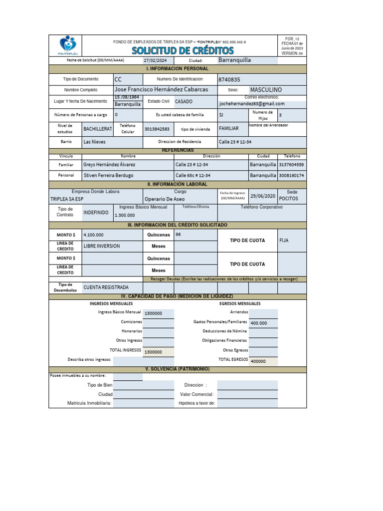Solicitud de Creditos - Encrypted | PDF
