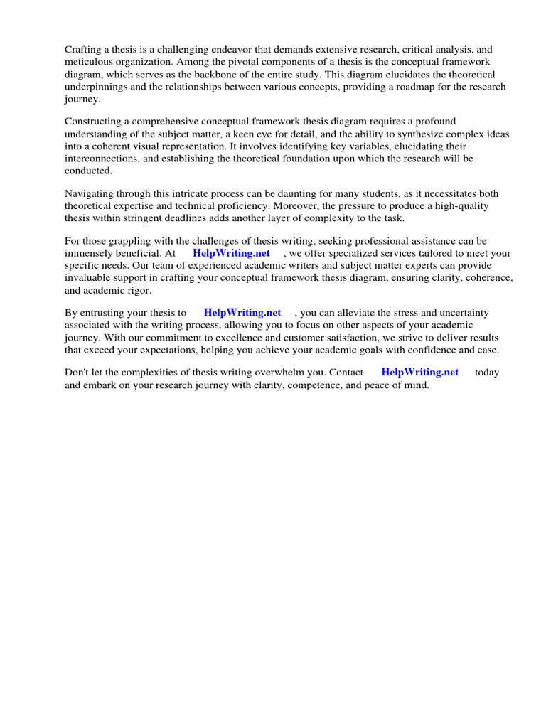 Conceptual Framework Thesis Diagram | Download Free PDF | Conceptual ...