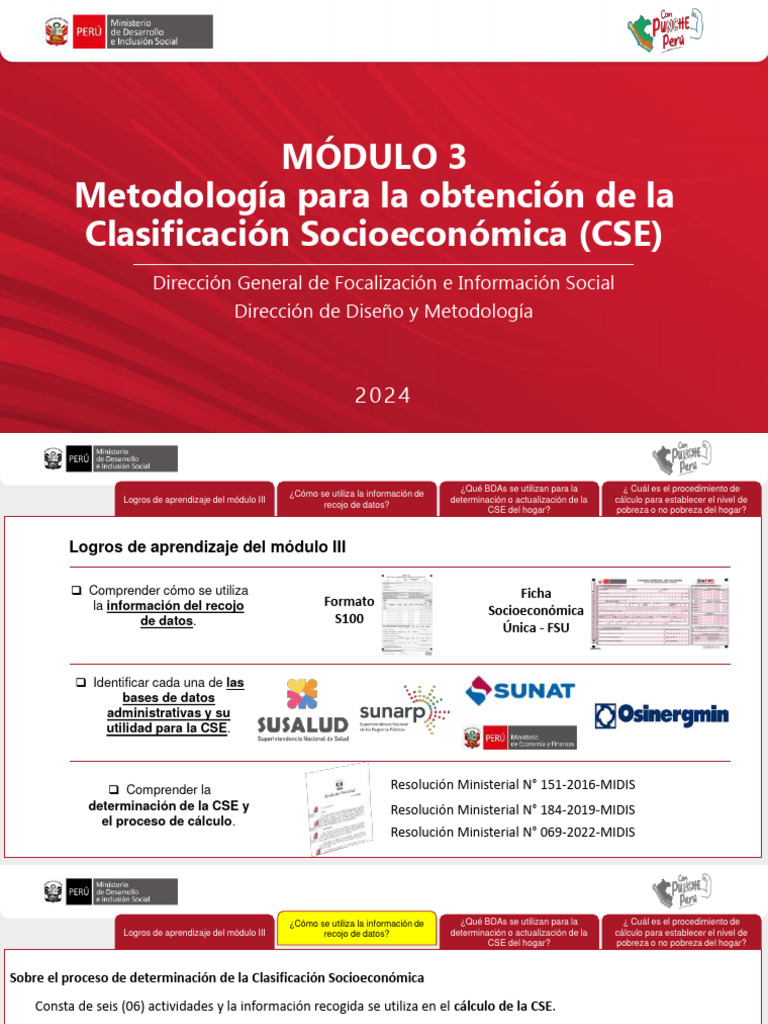 Texto de Estudio. Módulo 3 - Metodología para La Obtención de La CSE - v4 | PDF