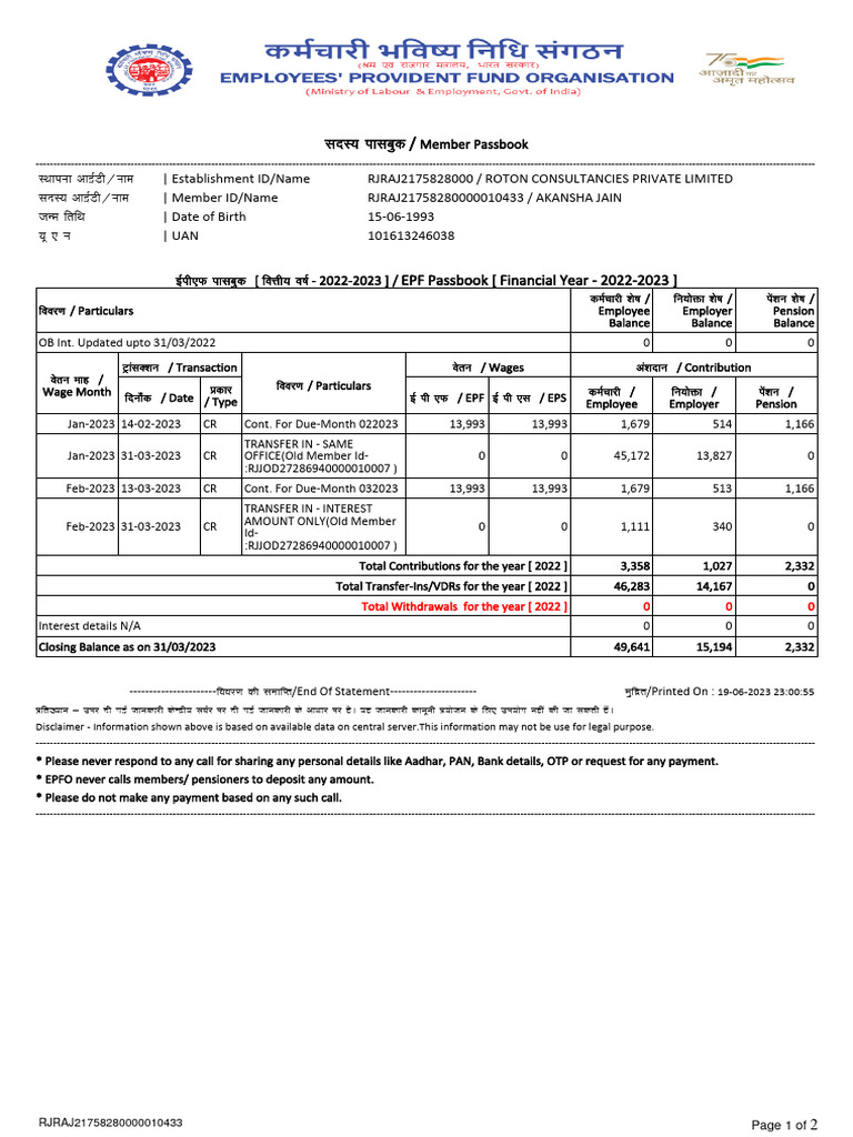 Rjraj21758280000010433 2022 | PDF | Service Industries | Payments