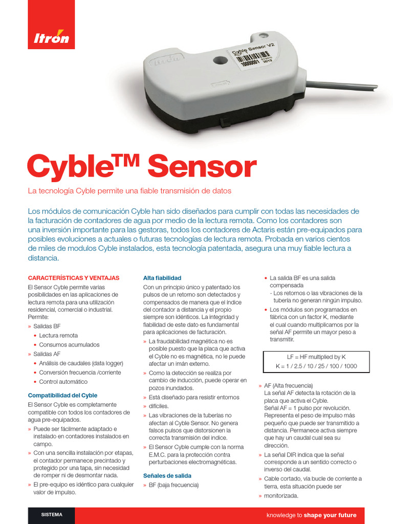 Itron Cyble Sensor | PDF
