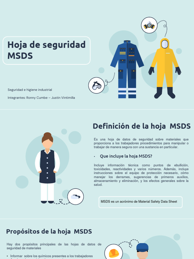 Guía Completa de Hojas MSDS | PDF