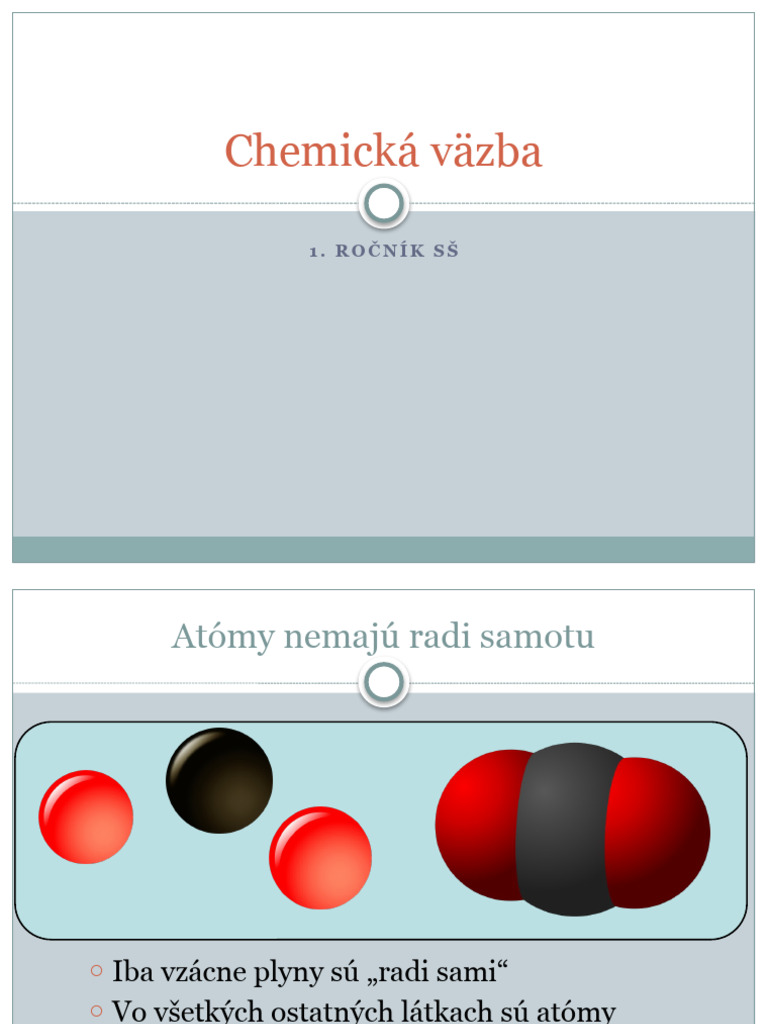 Chemická Väzba | PDF