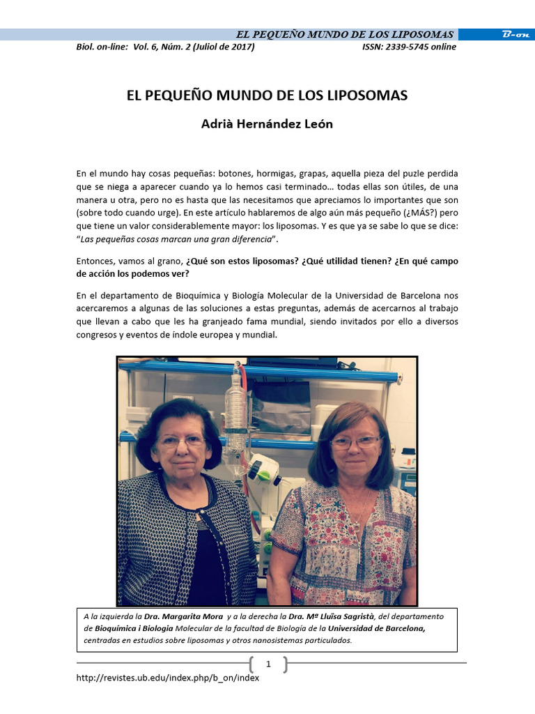 LIPOSOMAS | PDF