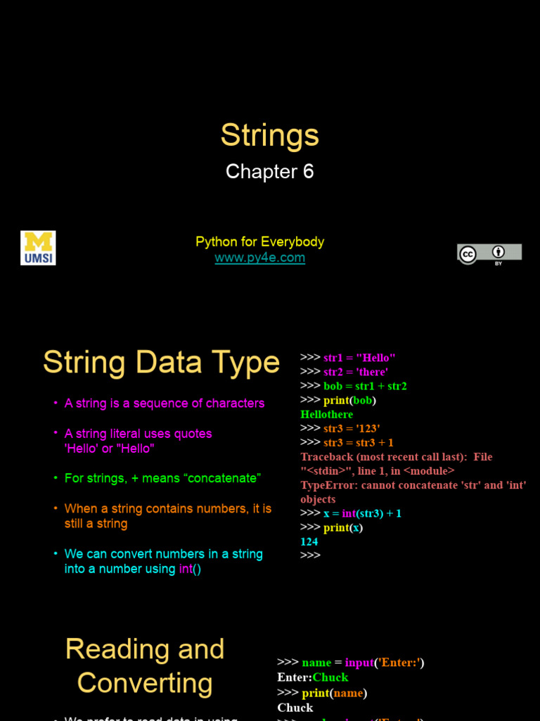 Pythonlearn 06 Strings | PDF Pythonlearn 06 Strings | PDF