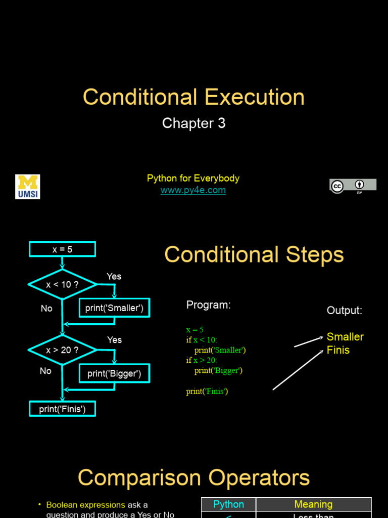 Pythonlearn 03 Conditional | PDF Pythonlearn 03 Conditional | PDF
